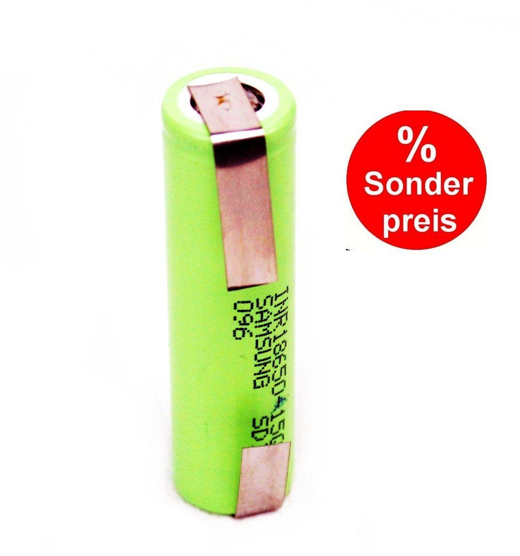 HKM Akkutechnik »Samsung INR18650-15Q 3,6V - 1500mAh 18 A Li-Ion« Akku ...