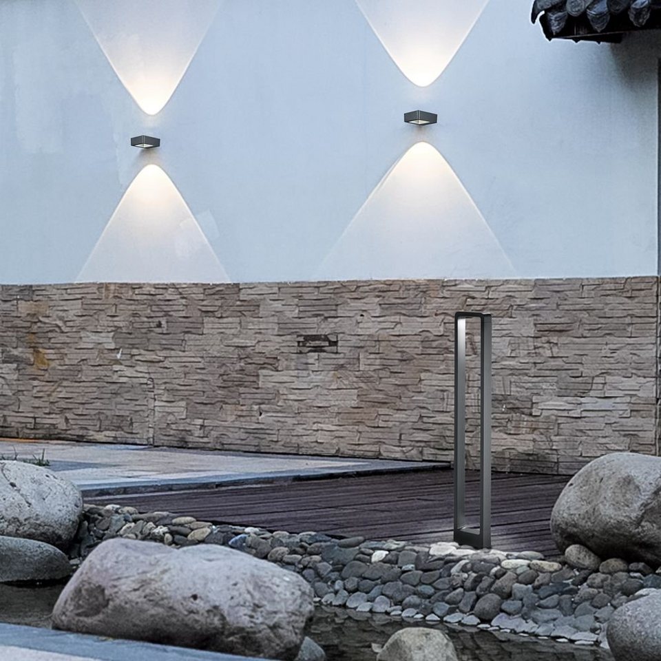 Click Licht Led Außen Wandleuchte Led Wandleuchte In Anthrazit 45w