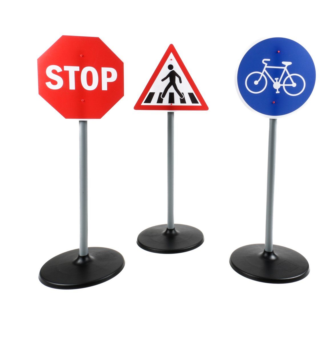 Bubble-Store Verkehrsschild Spielzeug Stopschild, Fußgängerüberweg, Radweg, (Kinder ...