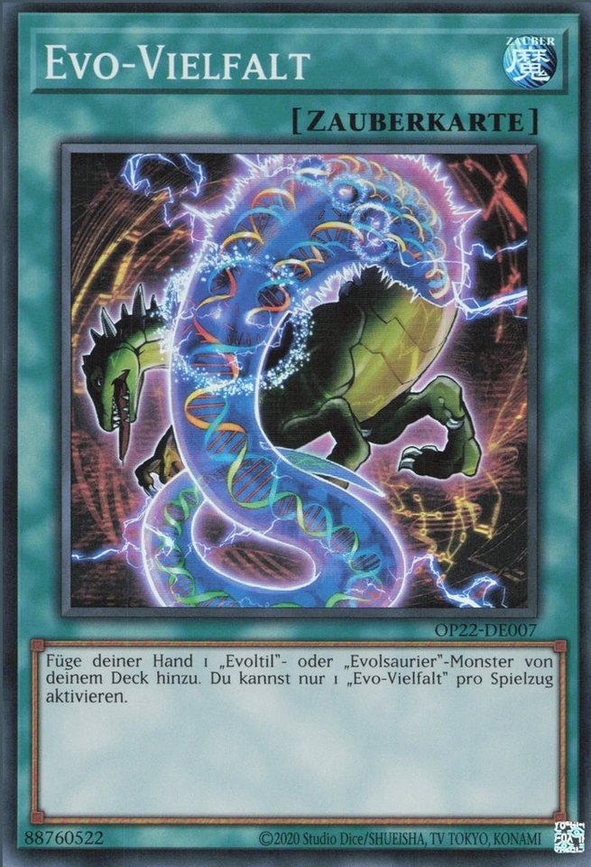 Recollectibles Sammelkarte Yugioh Karte Evo Vielfalt Deutsch Yu Gi Oh