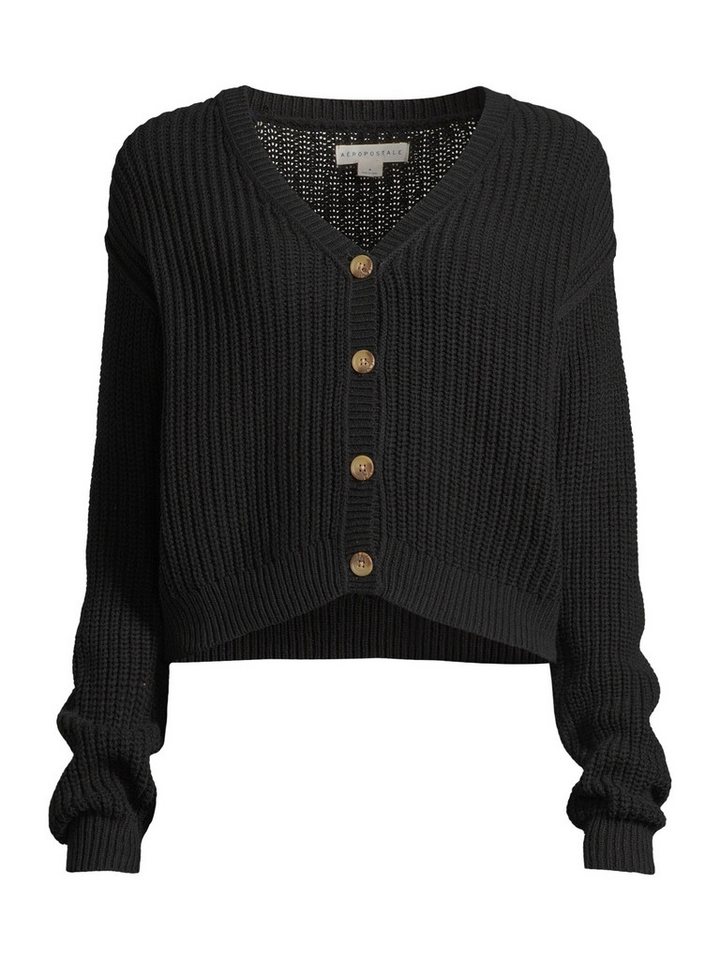 AÈropostale Strickjacke 1 Tlg Plainohne Details Strukturierter Griff