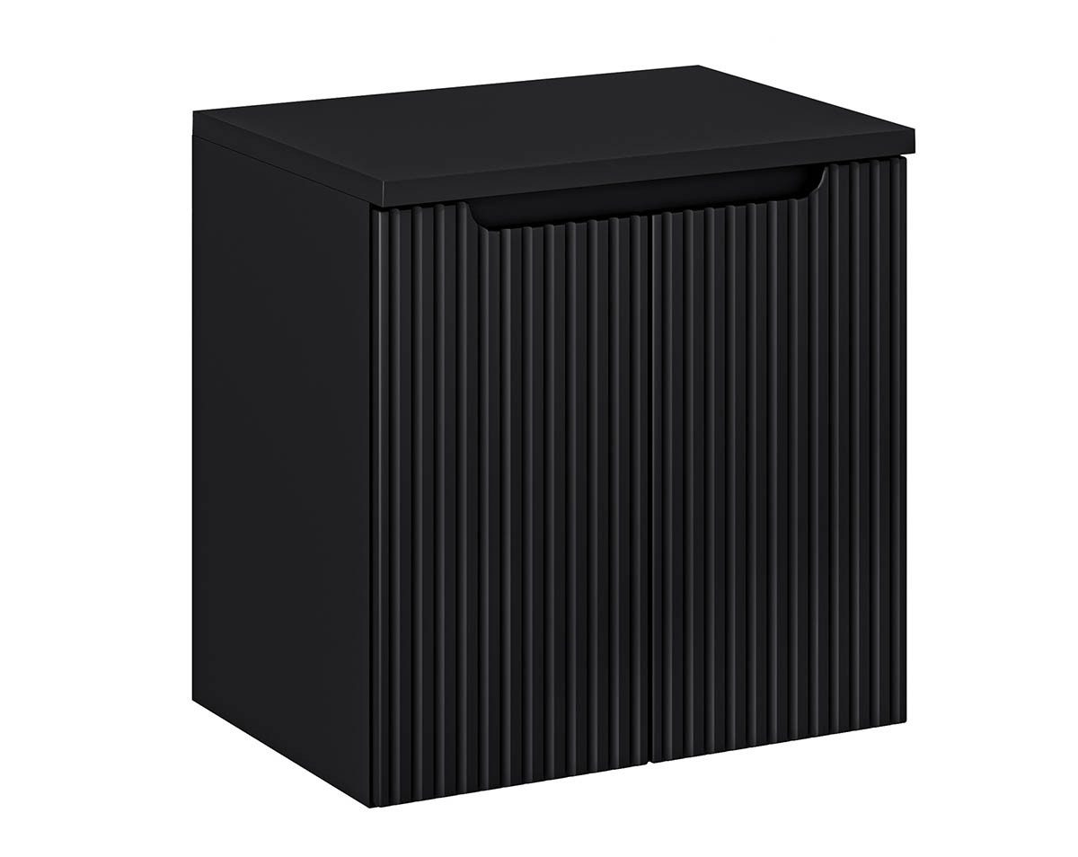 Einfachgutemoebel Waschtisch Set Bad Waschplatz Iluna Black 60cm Mit