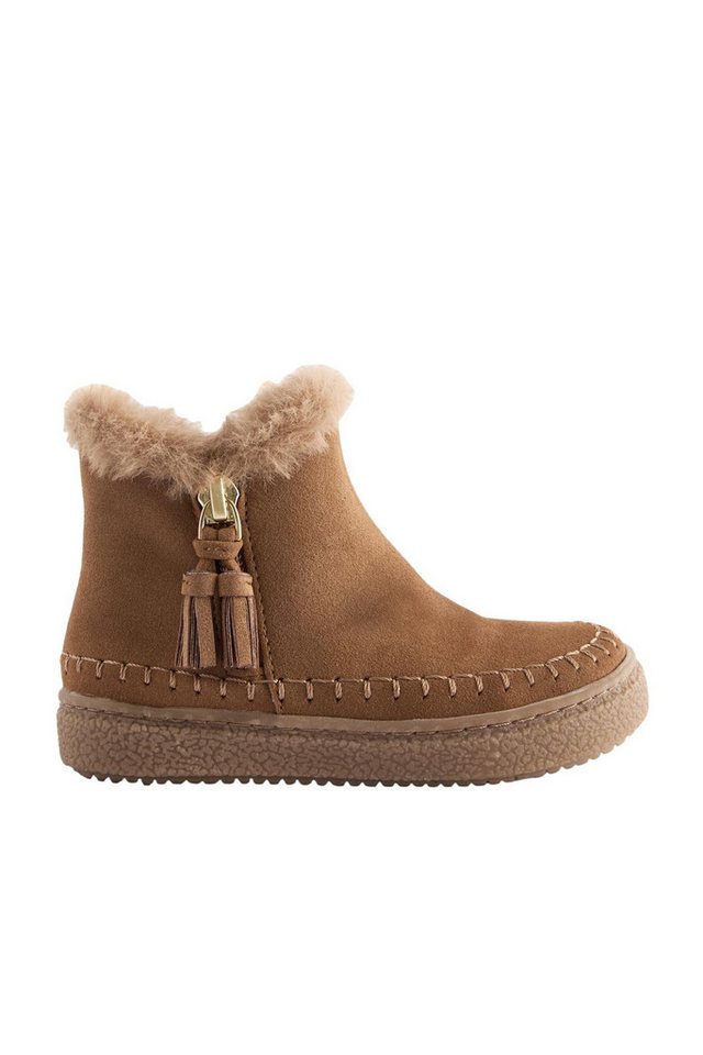 Next Stiefel Mit Kunstfellfutter Und Fransen Winterstiefelette 1 Tlg