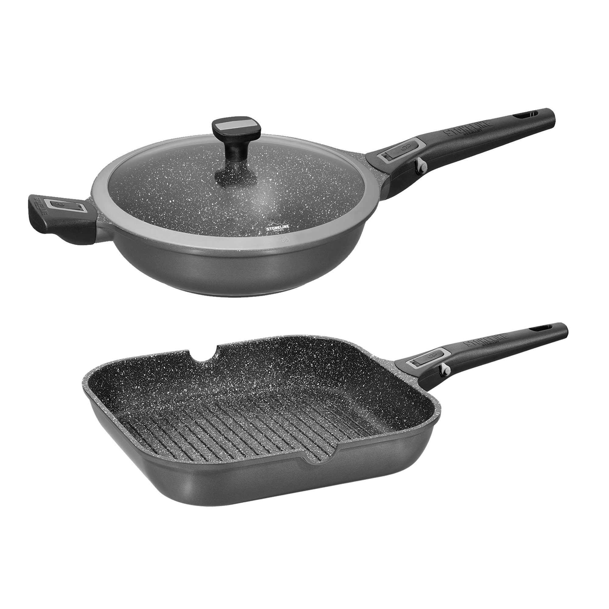 STONELINE Topf-Set, STONELINE® IMAGINATION PLUS Kochgeschirrset 3tlg ...