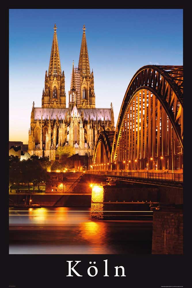 Poster Deutsche Städte - Poster - Köln - Strahlender Dom