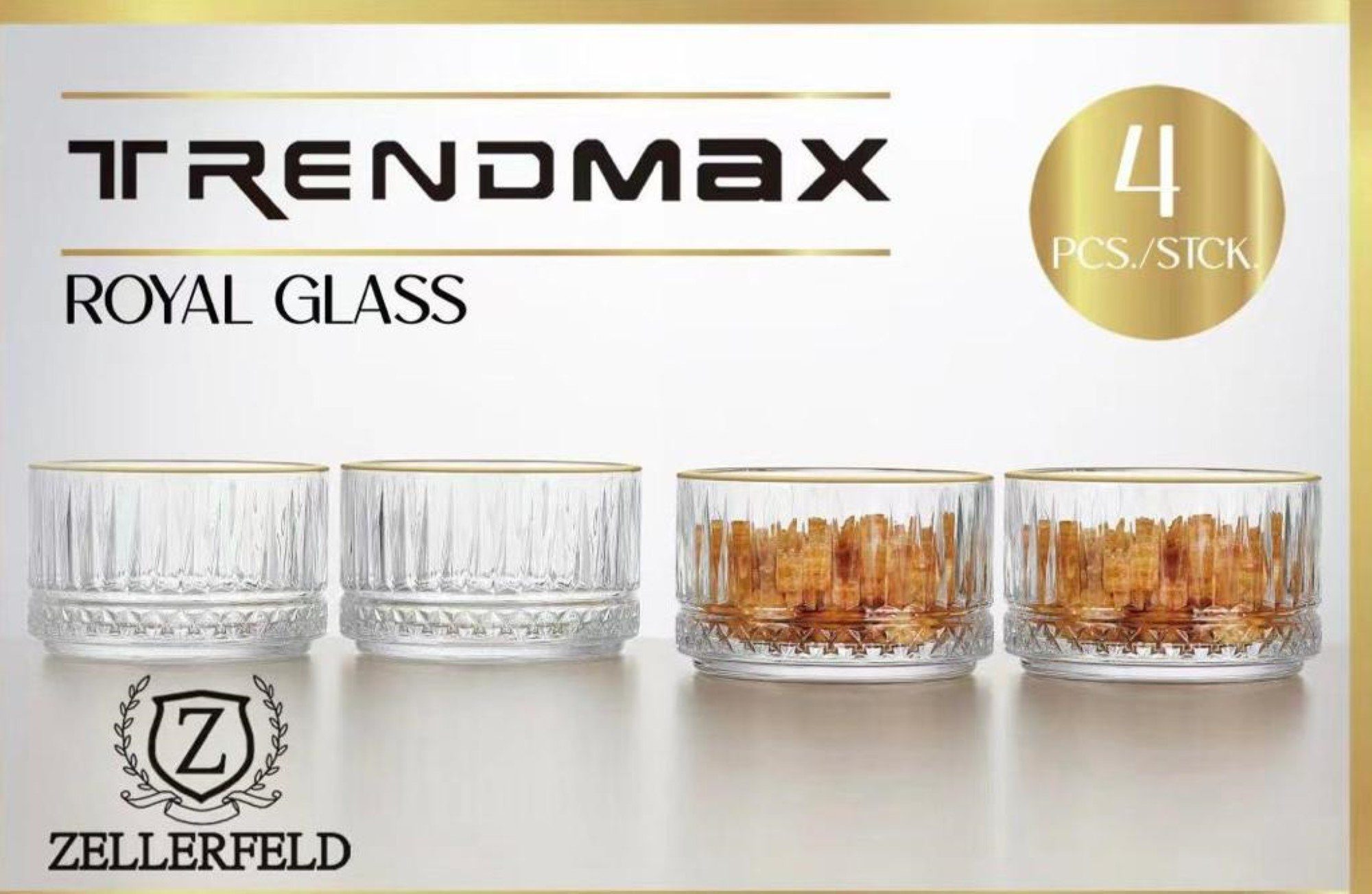 Zellerfeld Snackschale 4er Snackschalen Set Servierschale Mit