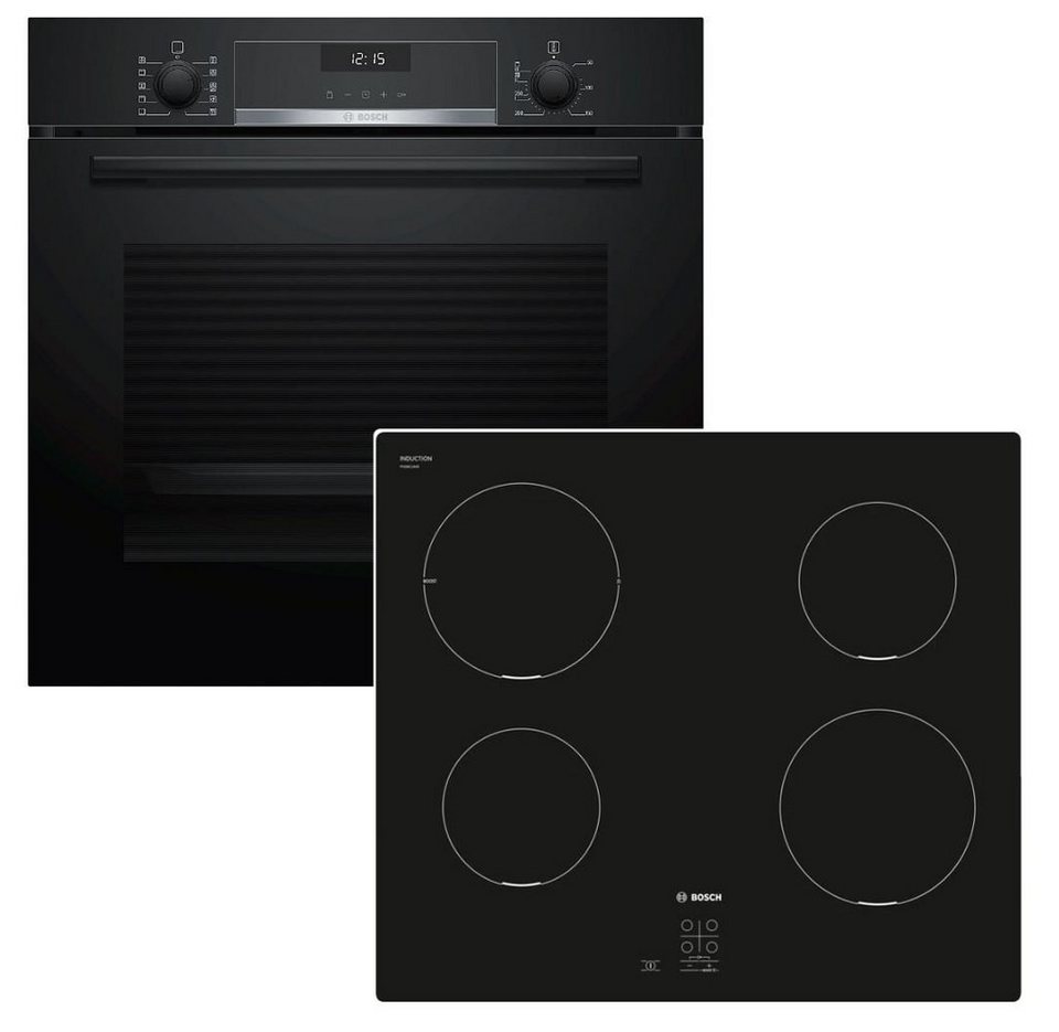 Bosch Backofen Set Serie 6 71 Liter Mit Induktionskochfeld