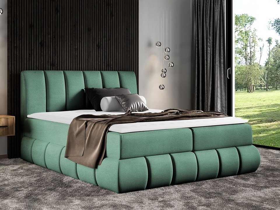Mirjan24 Boxspringbett Venezia Matratze Topper Mit 2 Bettkästen