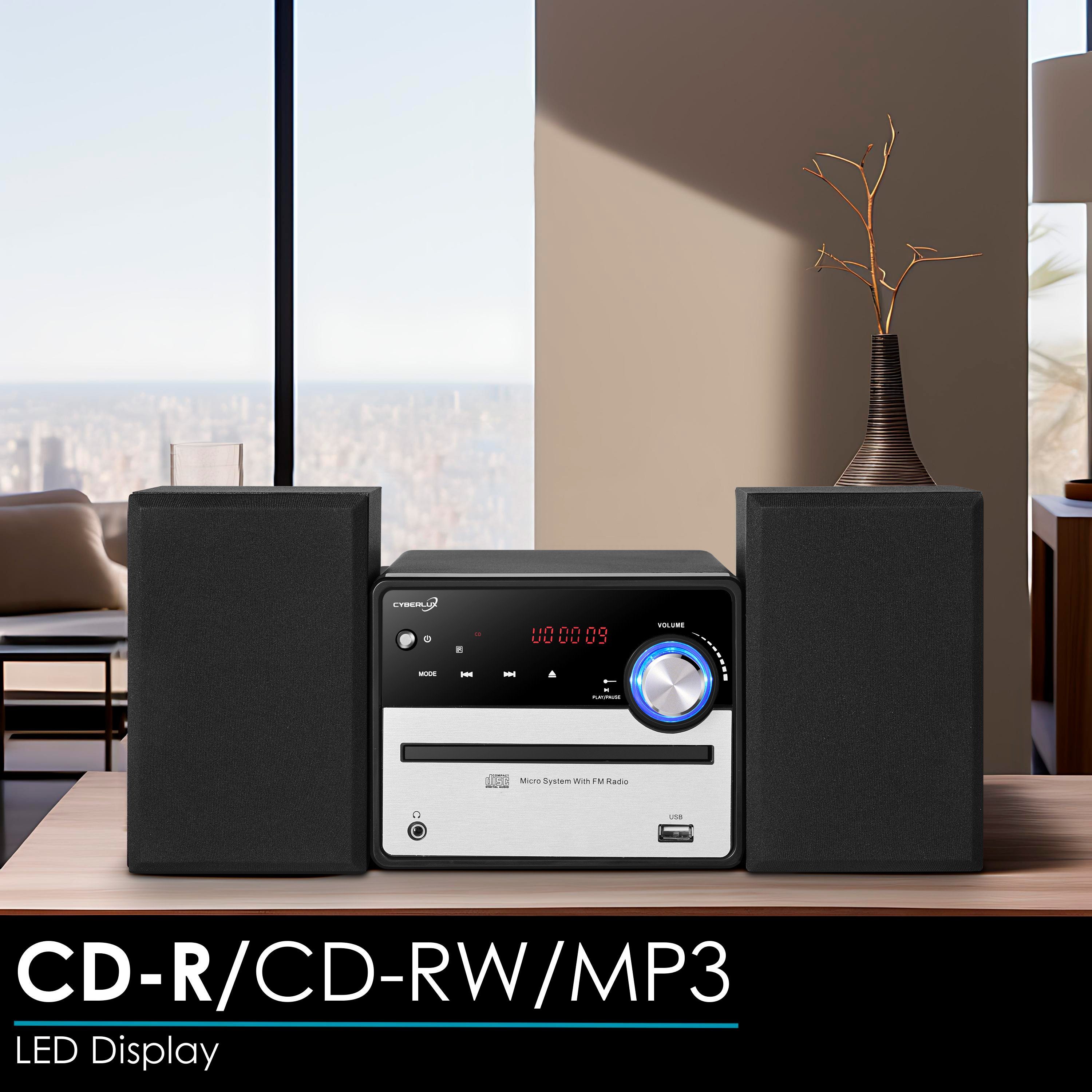 Cyberlux CL-3120 Stereoanlage (Digitales FM Radio, 4 W, Digitales FM ...