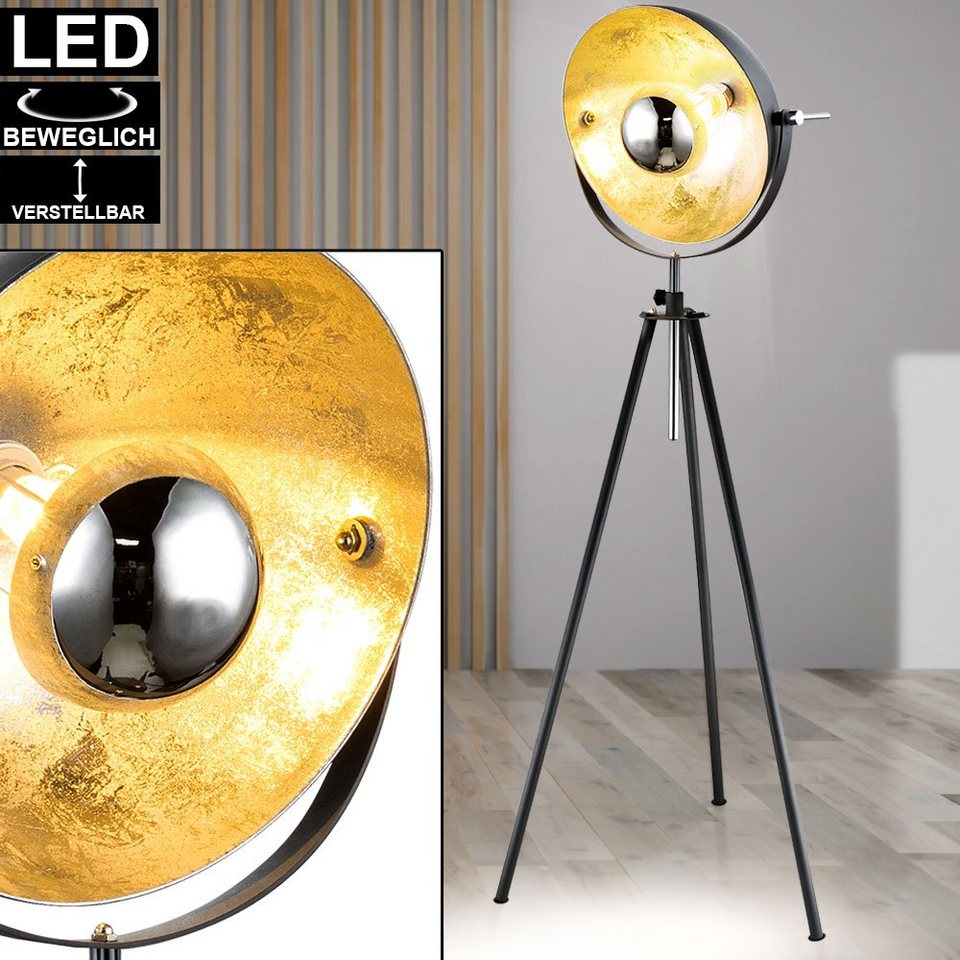 Etc Shop Led Stehlampe Leuchtmittel Inklusive Warmweiß Retro Steh