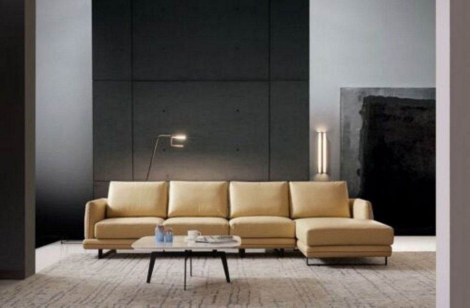 Jvmoebel Ecksofa Leder Sofa Couch Eck Sitz Garnitur Wohn Zimmer