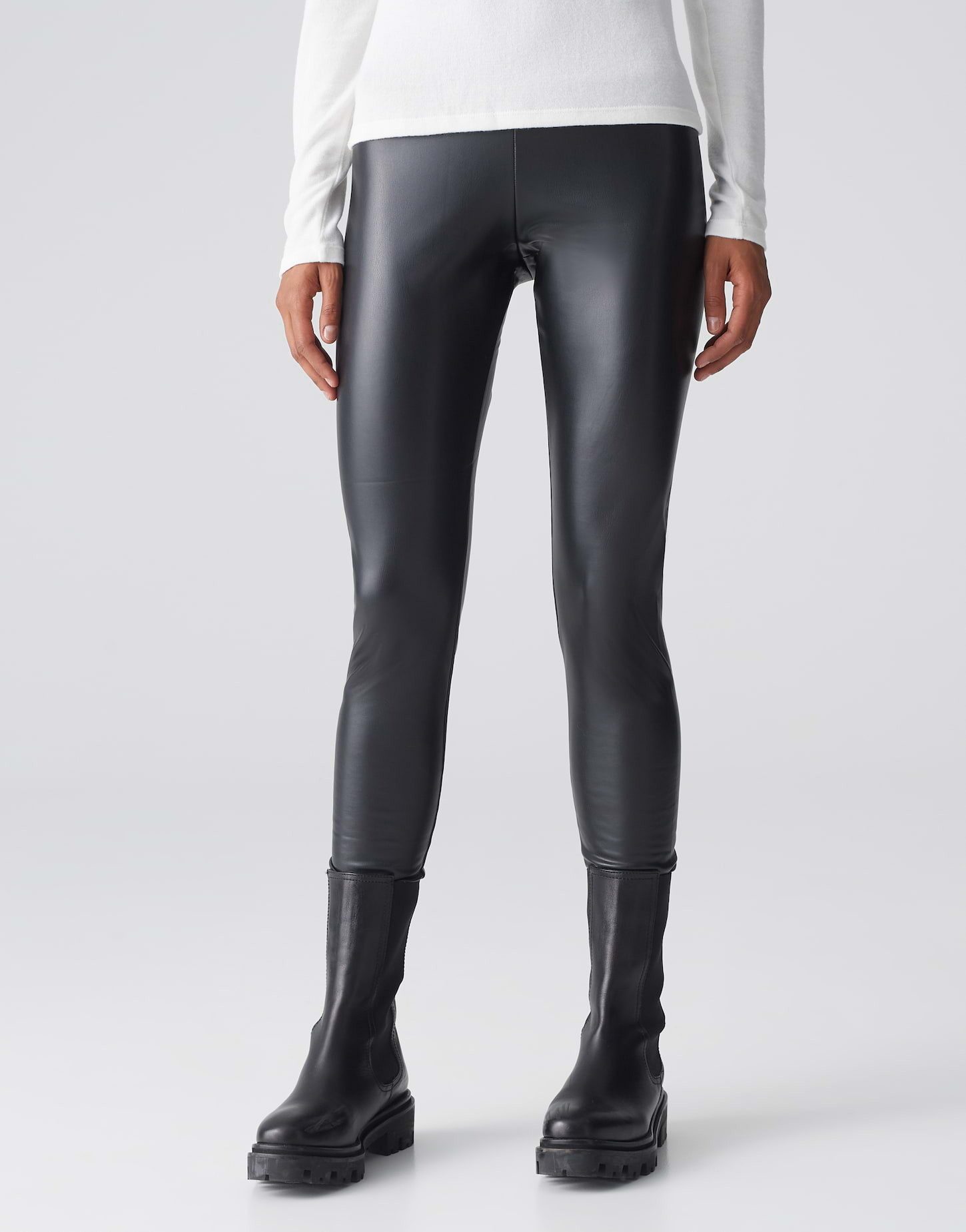 Schãne Leder Leggings Umstandsmode Ebenbild