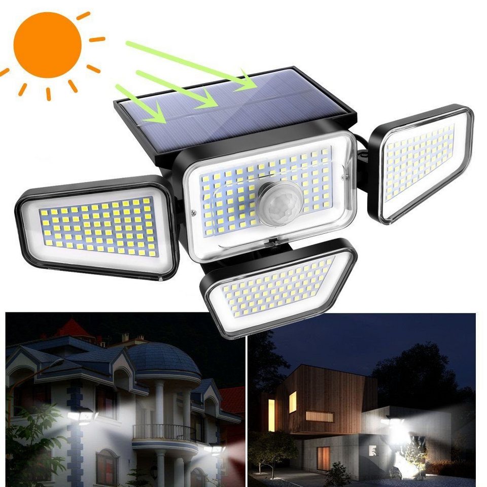 Letgospt Led Solarleuchte Solarlampen Für Außen 270 Led Solarleuchten