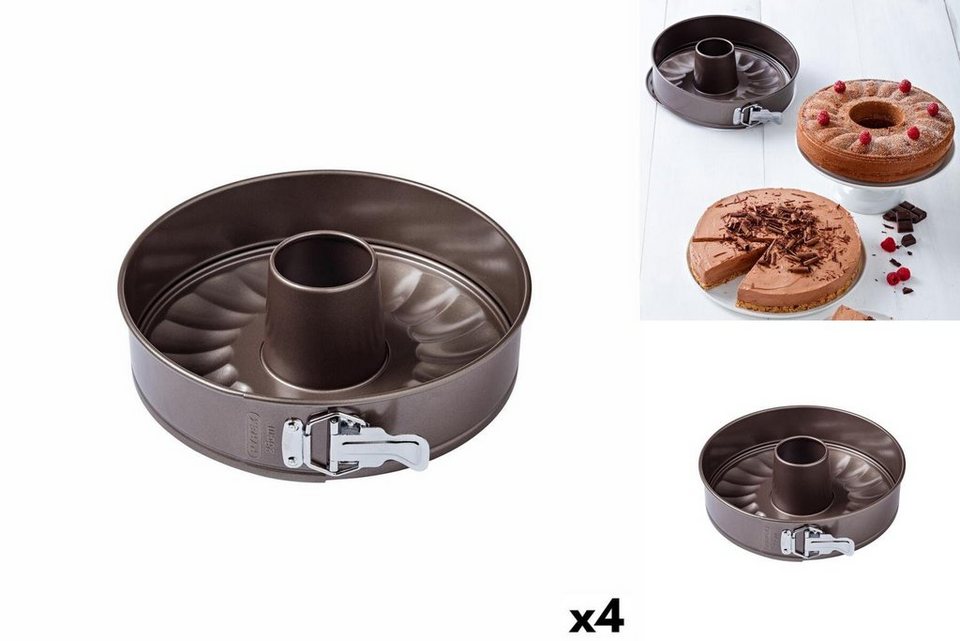 Pyrex Backform Kuchenspringform Pyrex Asimetria Ring Schwarz Metall Ø
