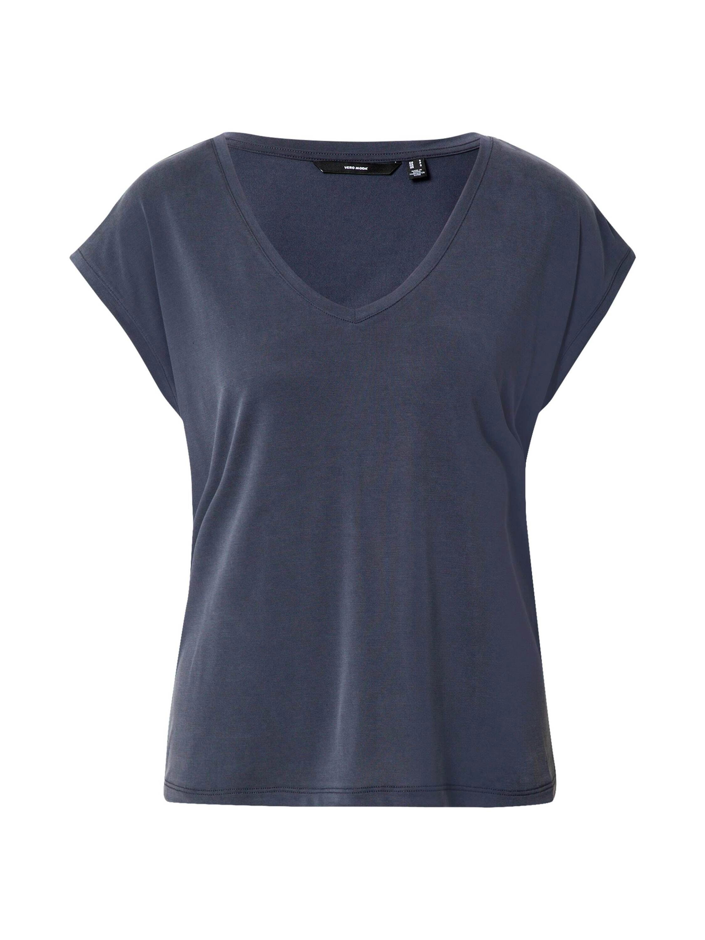 Vero Moda V-Shirt VMFILLI SS V-NECK TEE GA NOOS Materialmix, relaxed fit