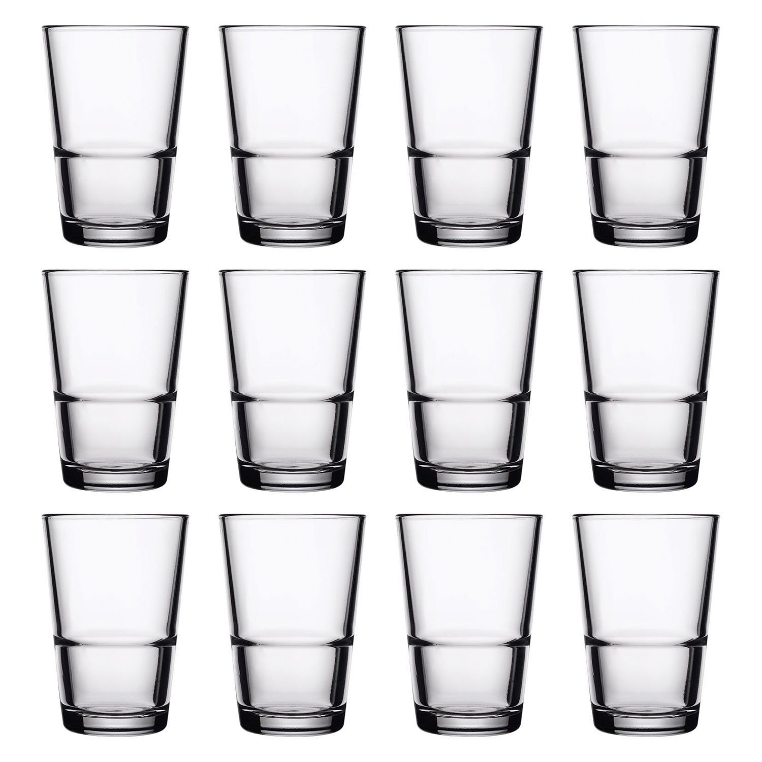 WAS Sektglas Wassergläser, Trinkgläser 12er Set - Grande-S, 190ml