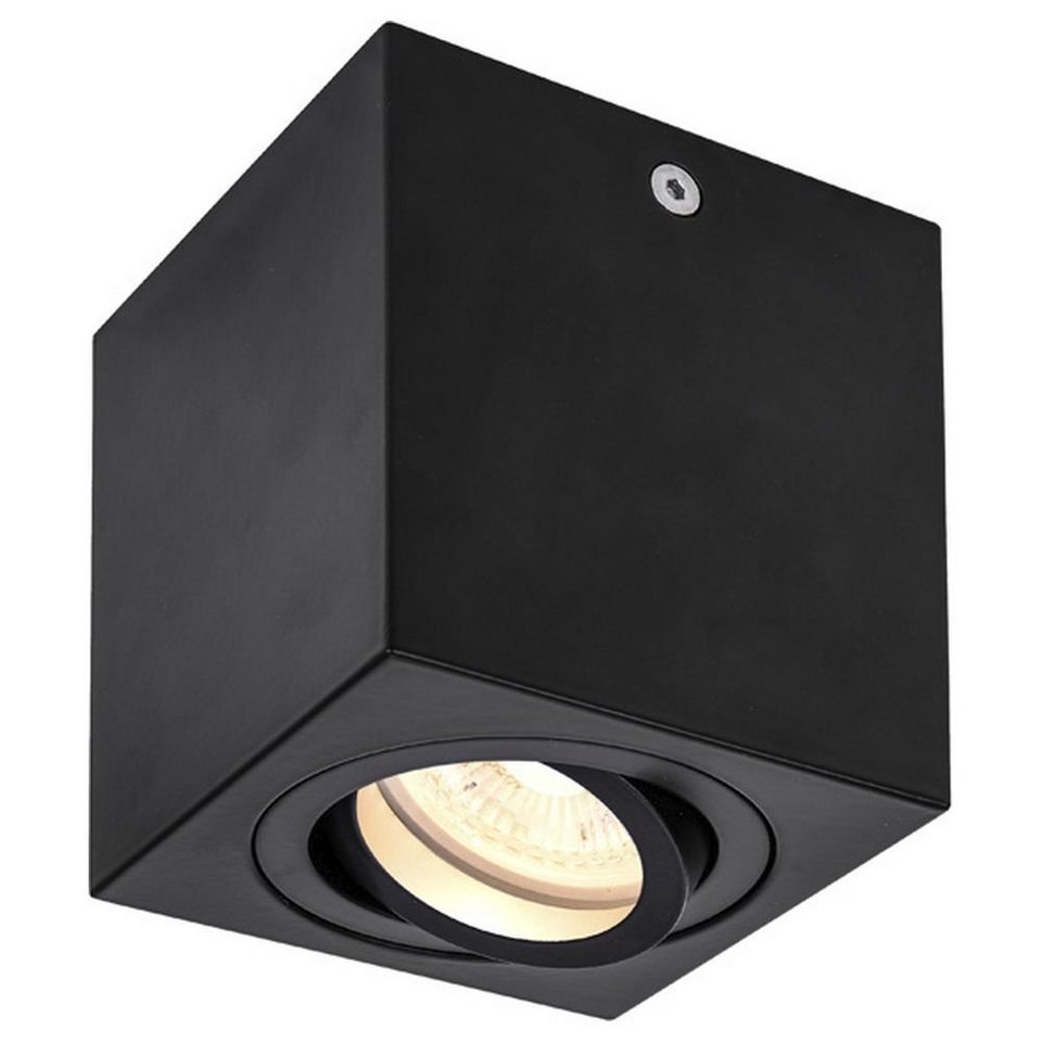Slv Deckenspot Deckenaufbauleuchte Triledo In Schwarz Gu10 Eckig Keine