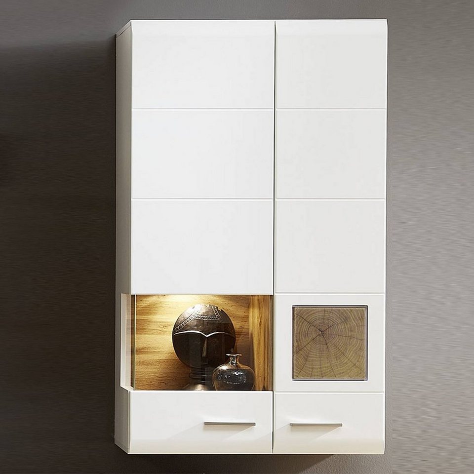 Lomadox Hängeschrank Faro 36 Hängevitrine Inkl Led Beleuchtung Matt