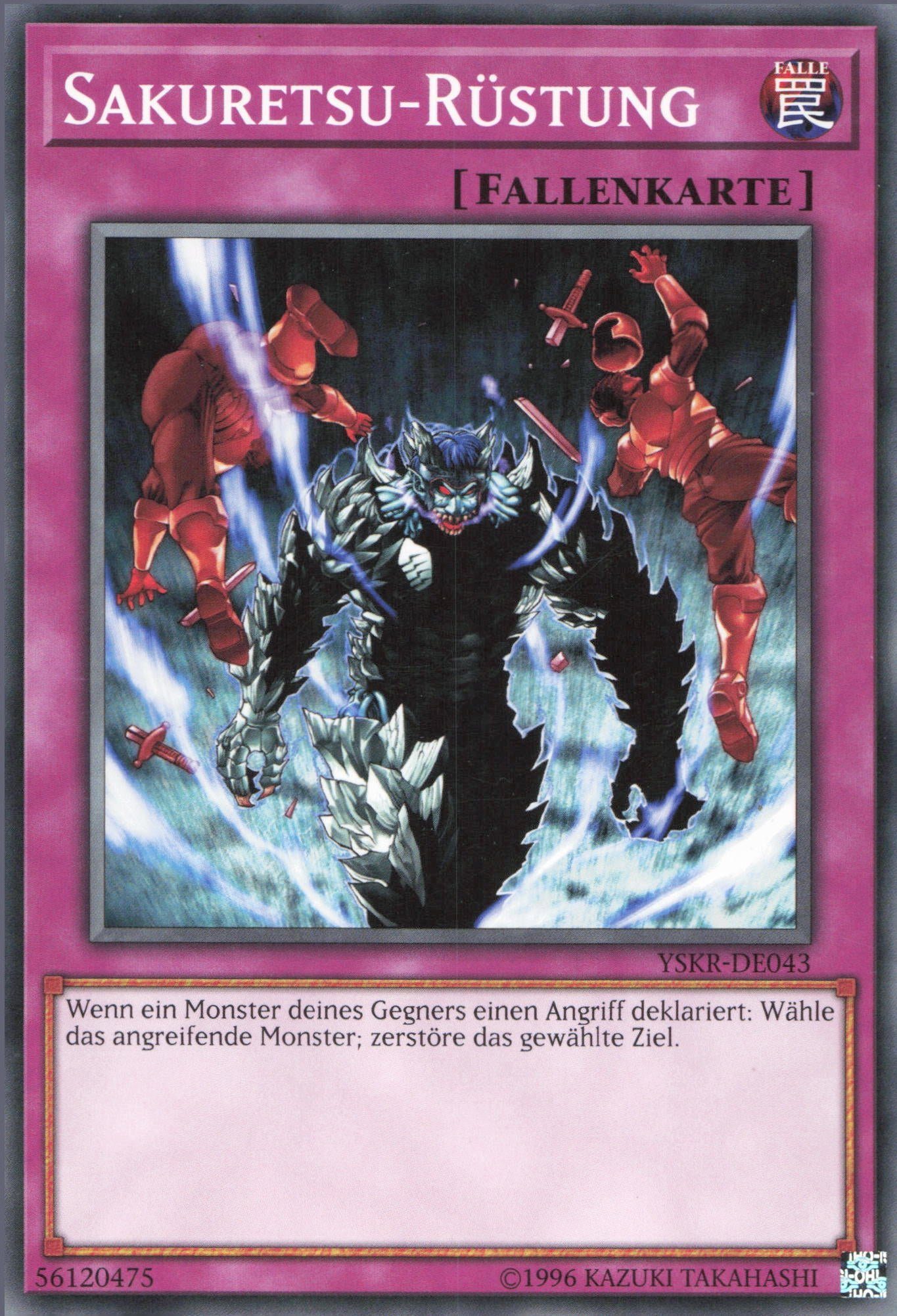 ReCollectibles Sammelkarte YuGiOh Karte Sakuretsu-Rüstung deutsch, Yu-Gi-Oh! Karte YSKR-EN043 Common