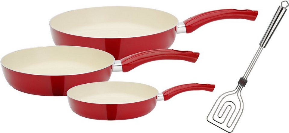 Gsw Pfannen Set Ceramica Beige Aluminium Set 4 Tlg 1x Bratpfanne Ø