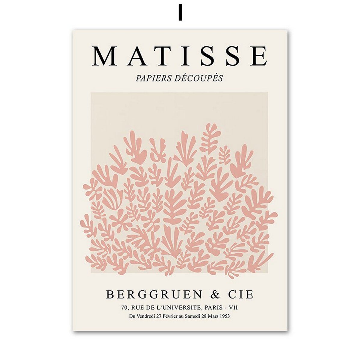 TPFLiving Kunstdruck (OHNE RAHMEN) Poster - Leinwand - Wandbild, Henri Matisse - Yayoi Kusama ...