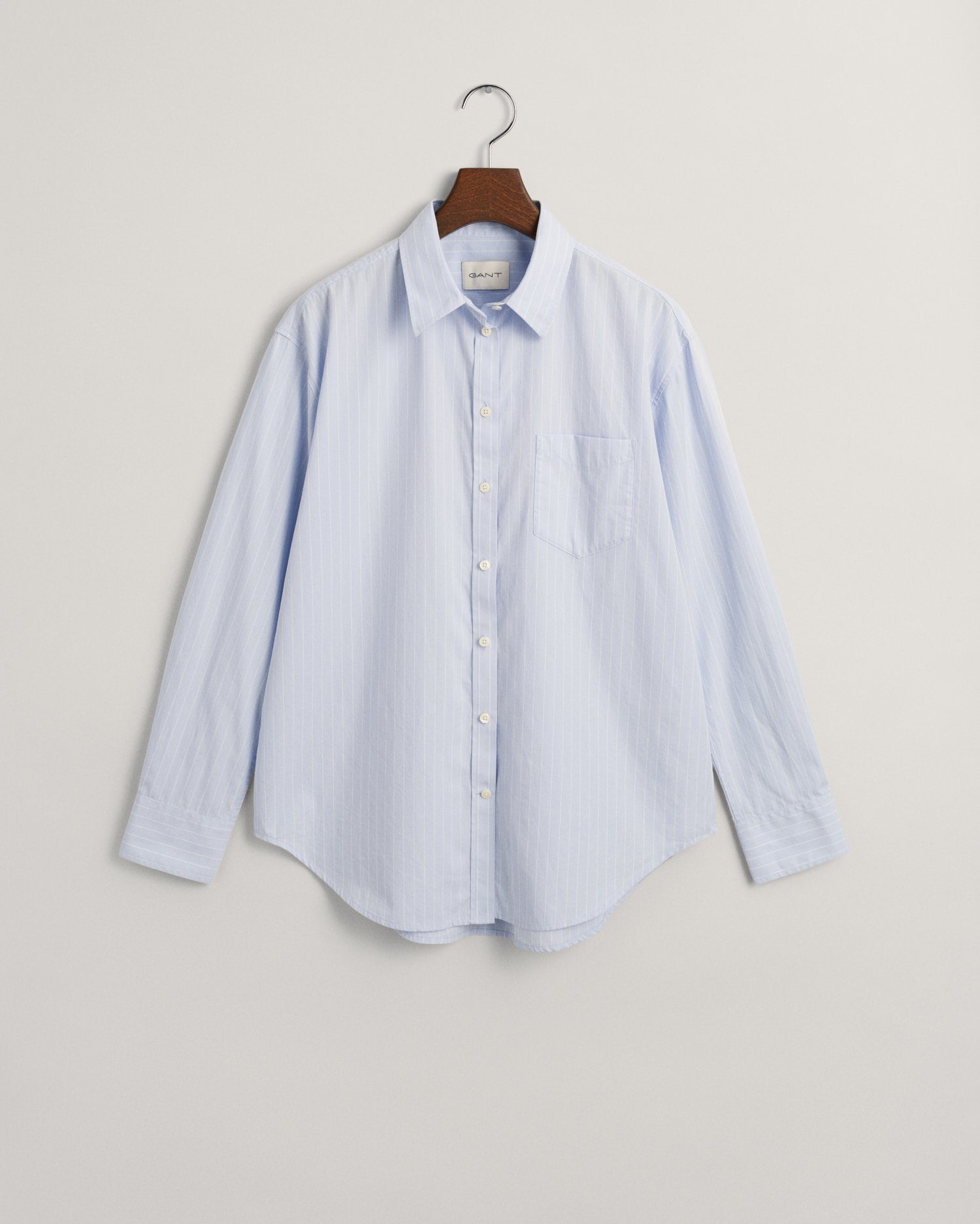 Gant Langarmbluse Relaxed Fit Popeline Bluse Mit Streifen