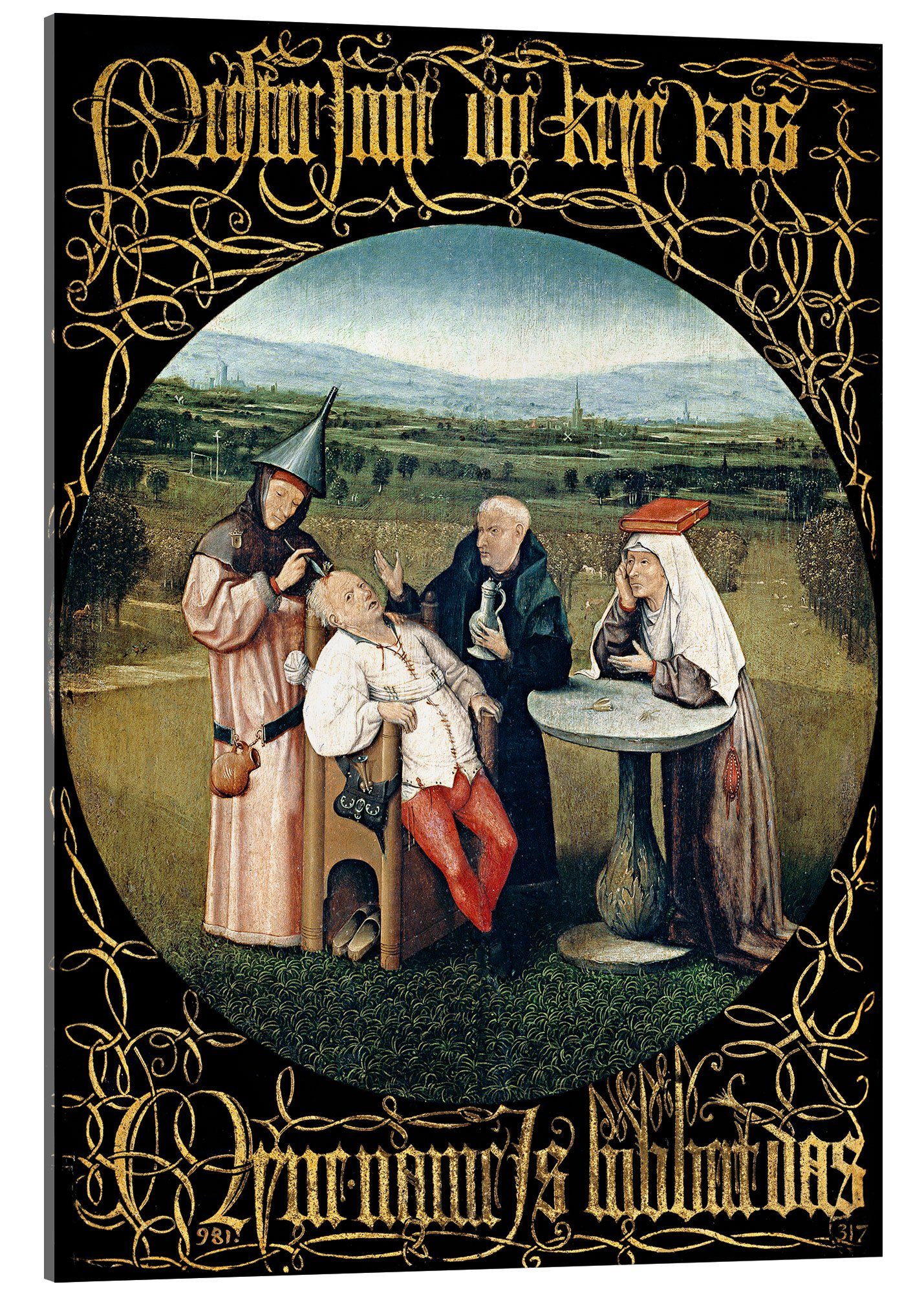 Posterlounge Acrylglasbild Hieronymus Bosch Die Heilung Der Torheit