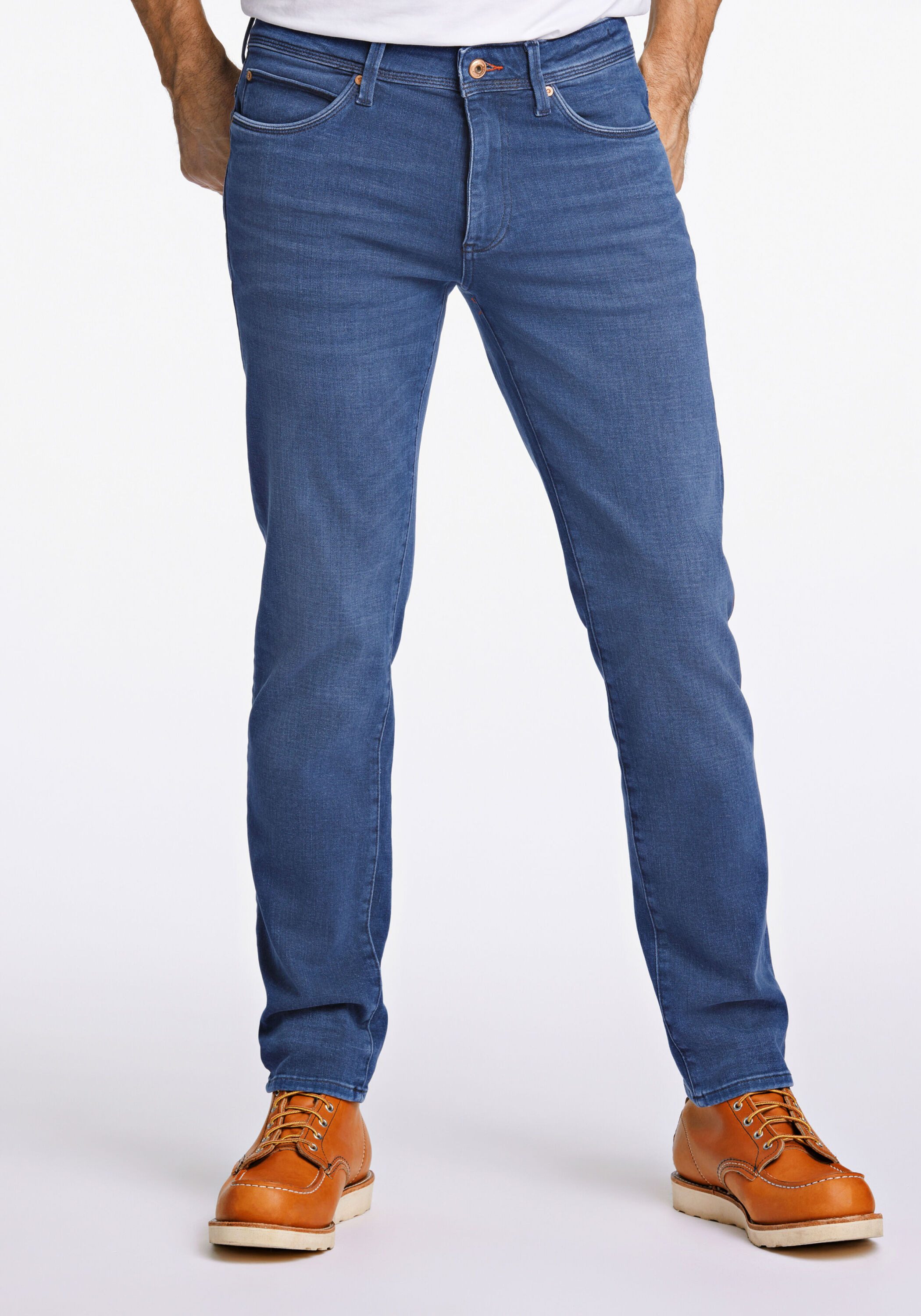 BISON 5-Pocket-Jeans BISON Jeans, Mittlere Waschung