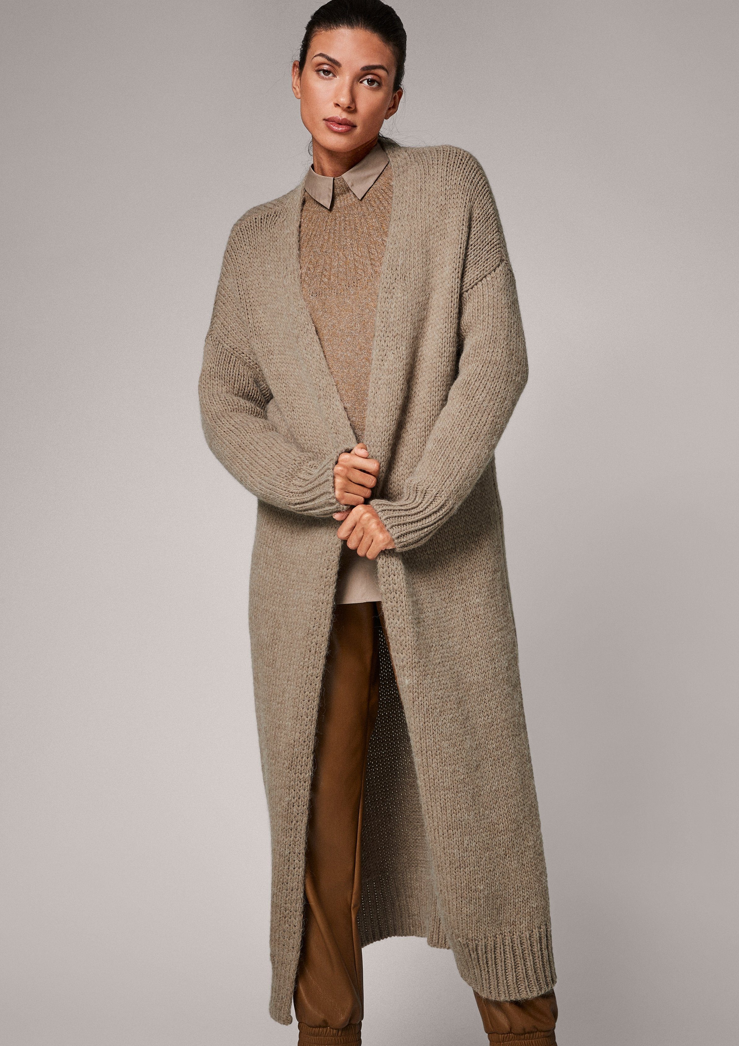Comma Casual Identity Strickjacke Strickjacke Aus Wollmix 1 Tlg