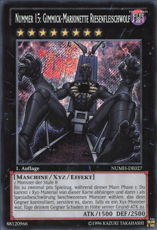 Recollectibles Sammelkarte Yugioh Karte Nummer 15 Gimmick Marionette