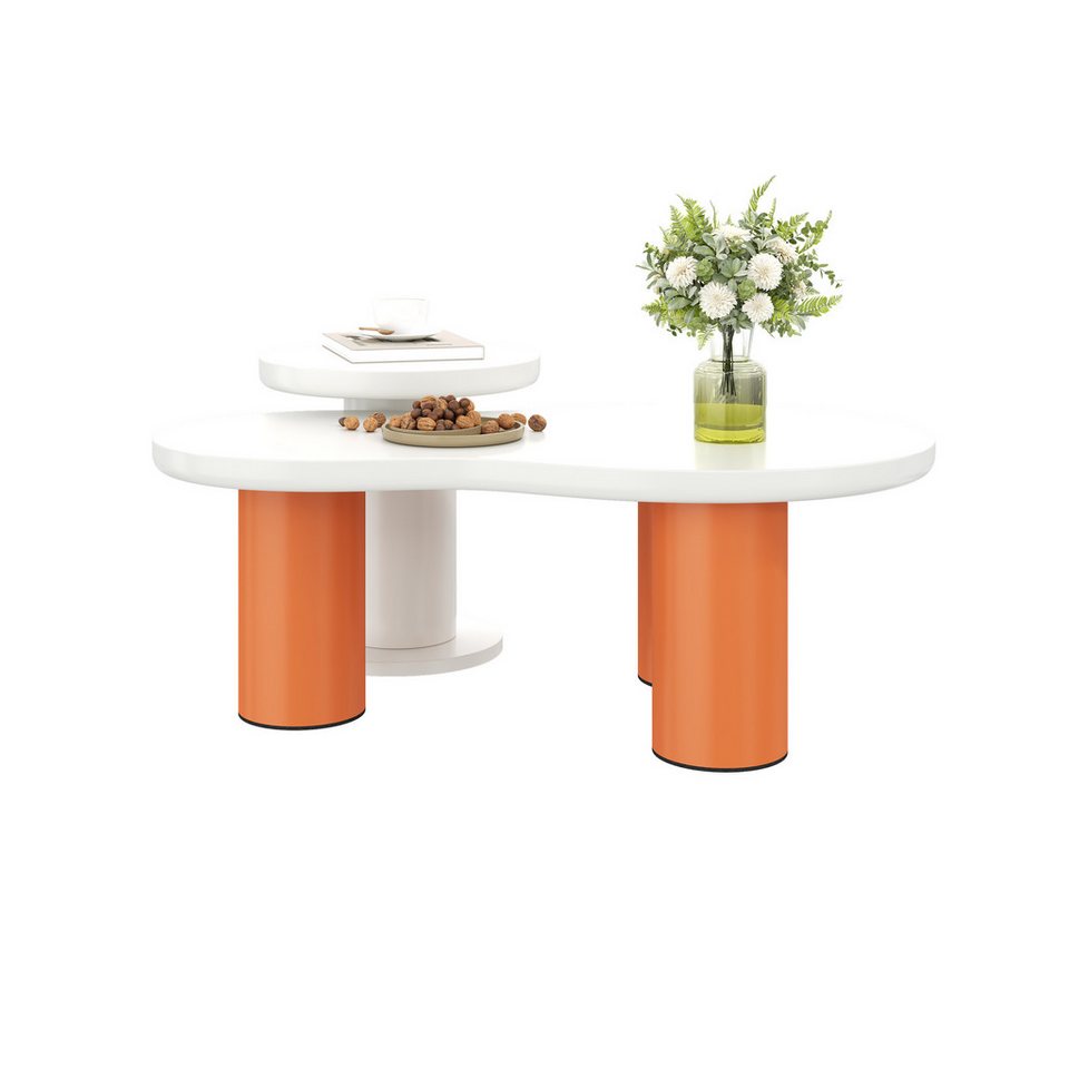 Odikalo Couchtisch Kaffeetisch Kombination Lackierte Mdf