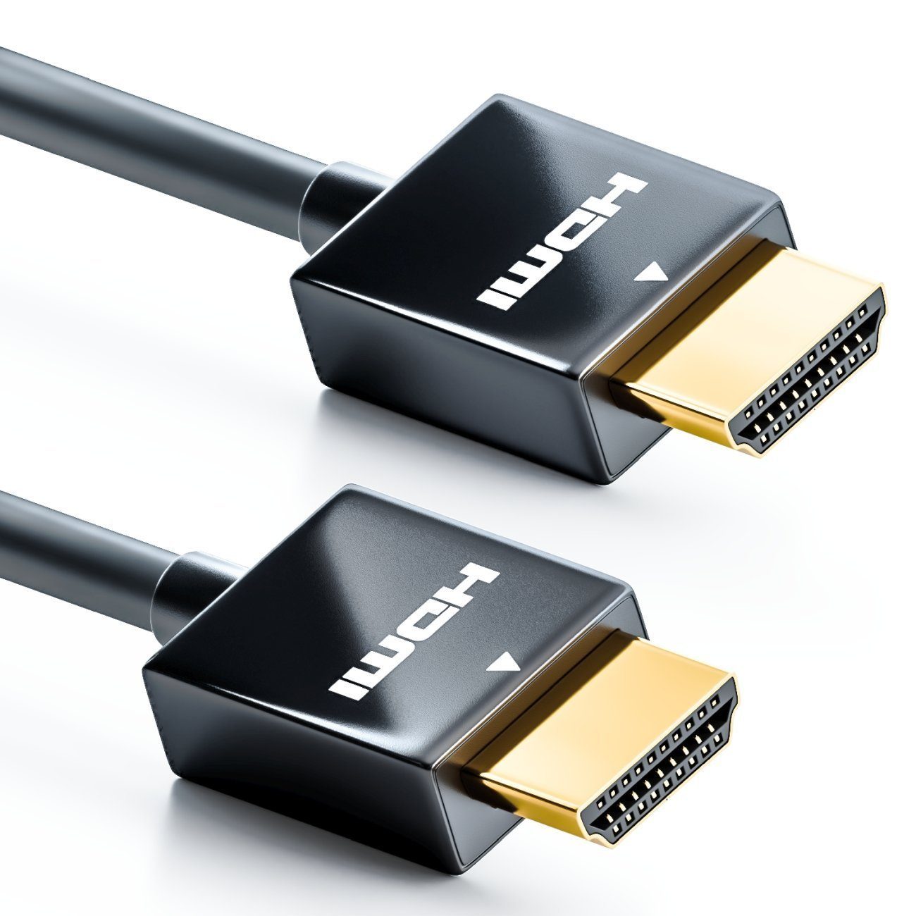 deleyCON deleyCON 1,5m HDMI Kabel Flexy Serie - schwarz HDMI-Kabel