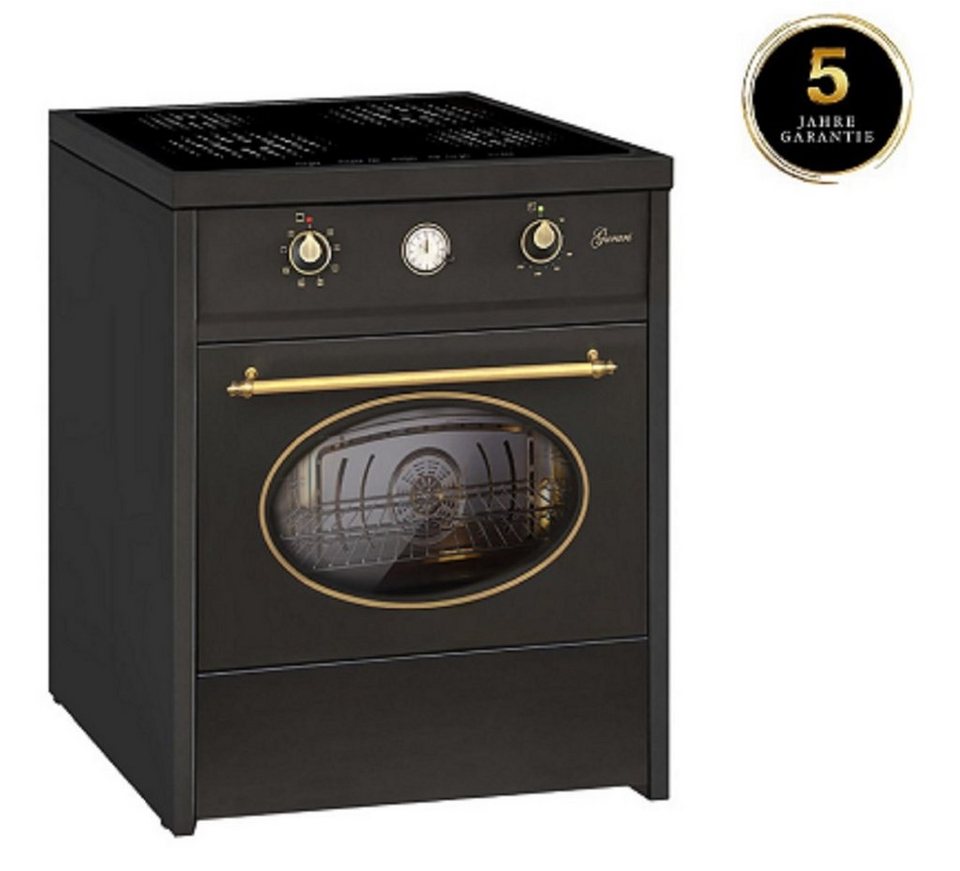 Gurari Induktions Standherd Gch E 612 Bl R5 Jahres Garantie Retro