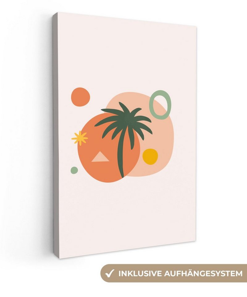 Onemillioncanvasses® Leinwandbild Sommer Design Palme 1 St