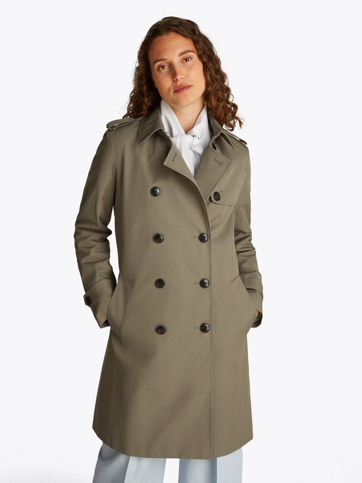 Tommy Hilfiger Trenchcoat Cotton Db Slim Fit Trench Mit Den Typischen