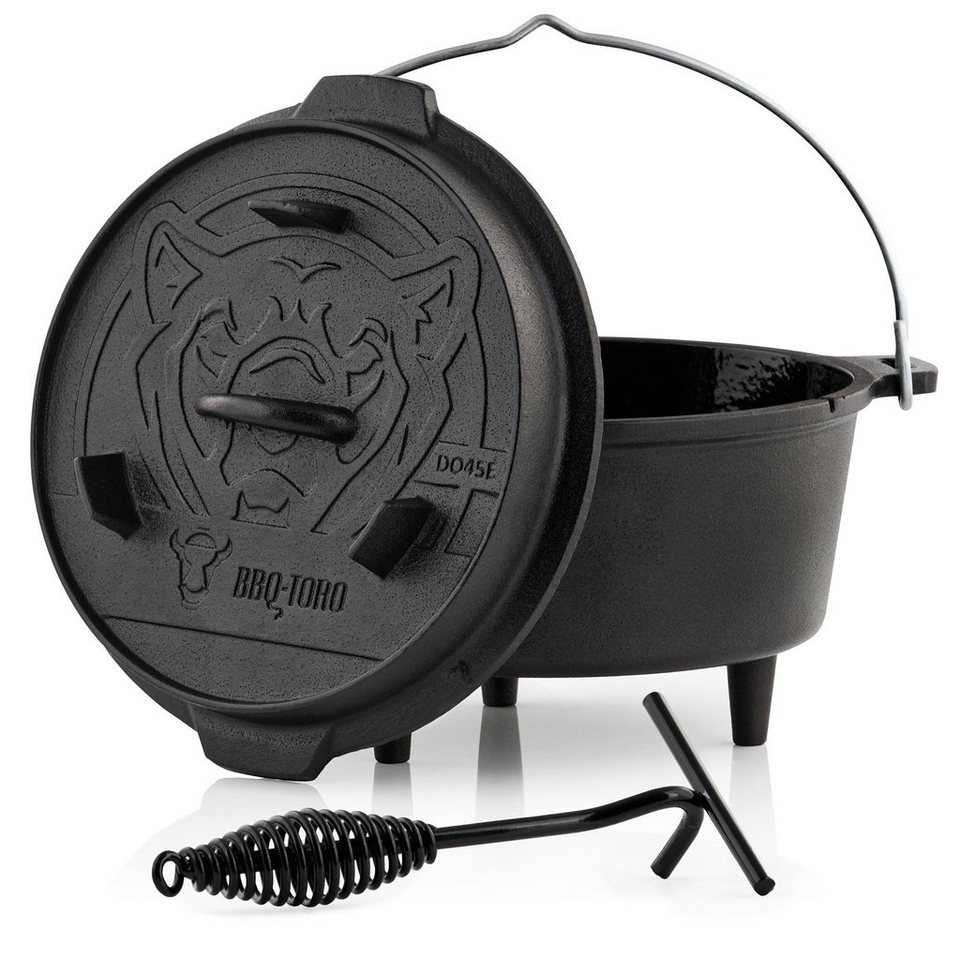 Bbq Toro Grilltopf Dutch Oven Do45e 42 L Emaille Gusseisen Kochtopf