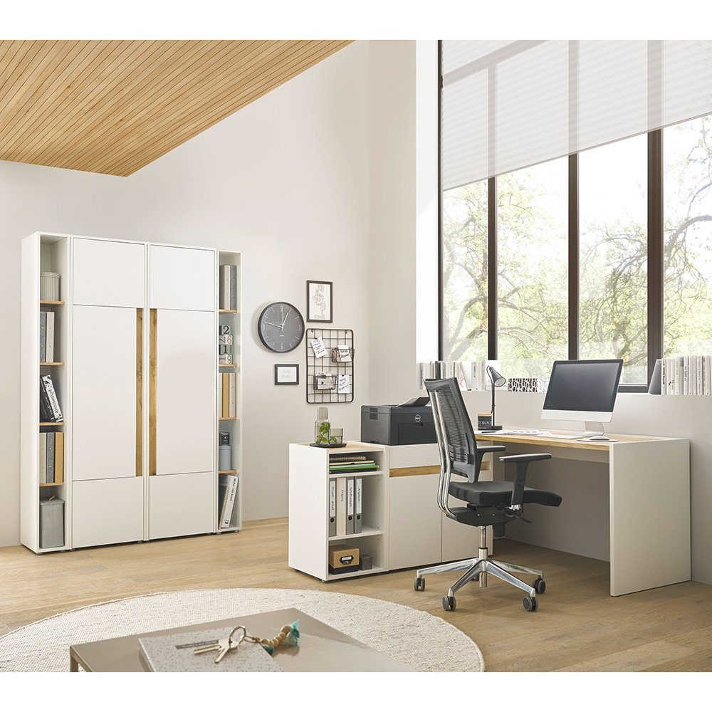 Lomadox Büromöbel Set Crisp 61 Spar Set 7 Tlg Schreibtisch Regal