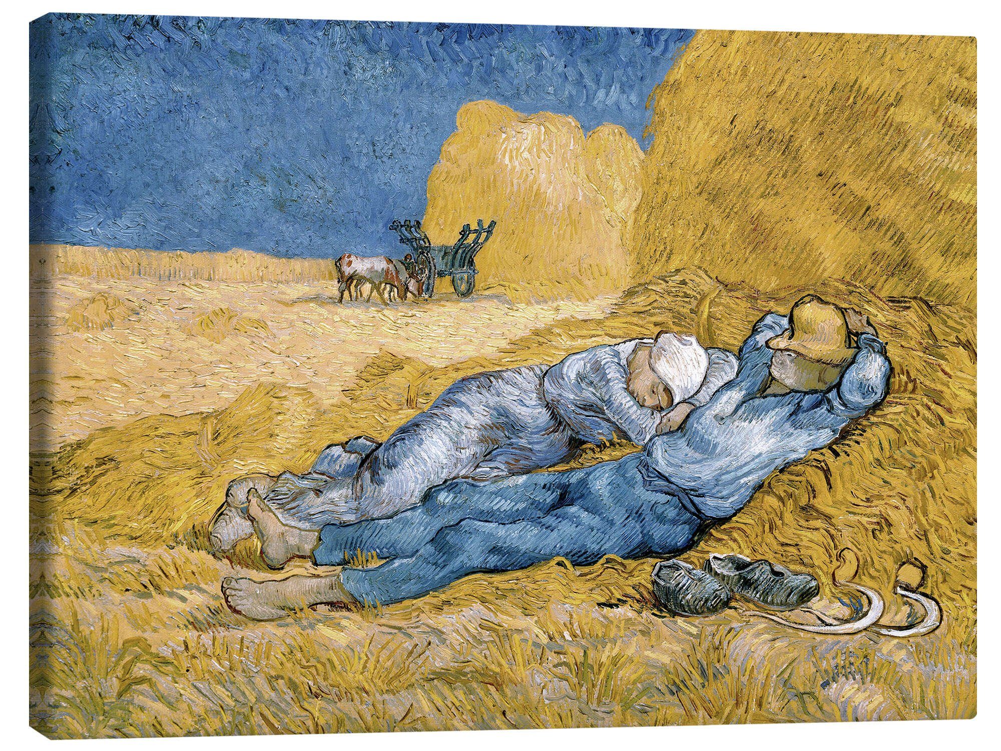 Posterlounge Leinwandbild Vincent Van Gogh Mittagsrast Schlafzimmer