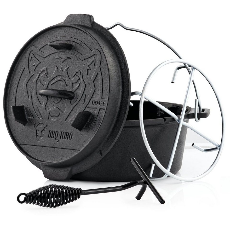 Bbq Toro Grilltopf Dutch Oven Do45ex 42 L Emaille Gusseisen Kochtopf