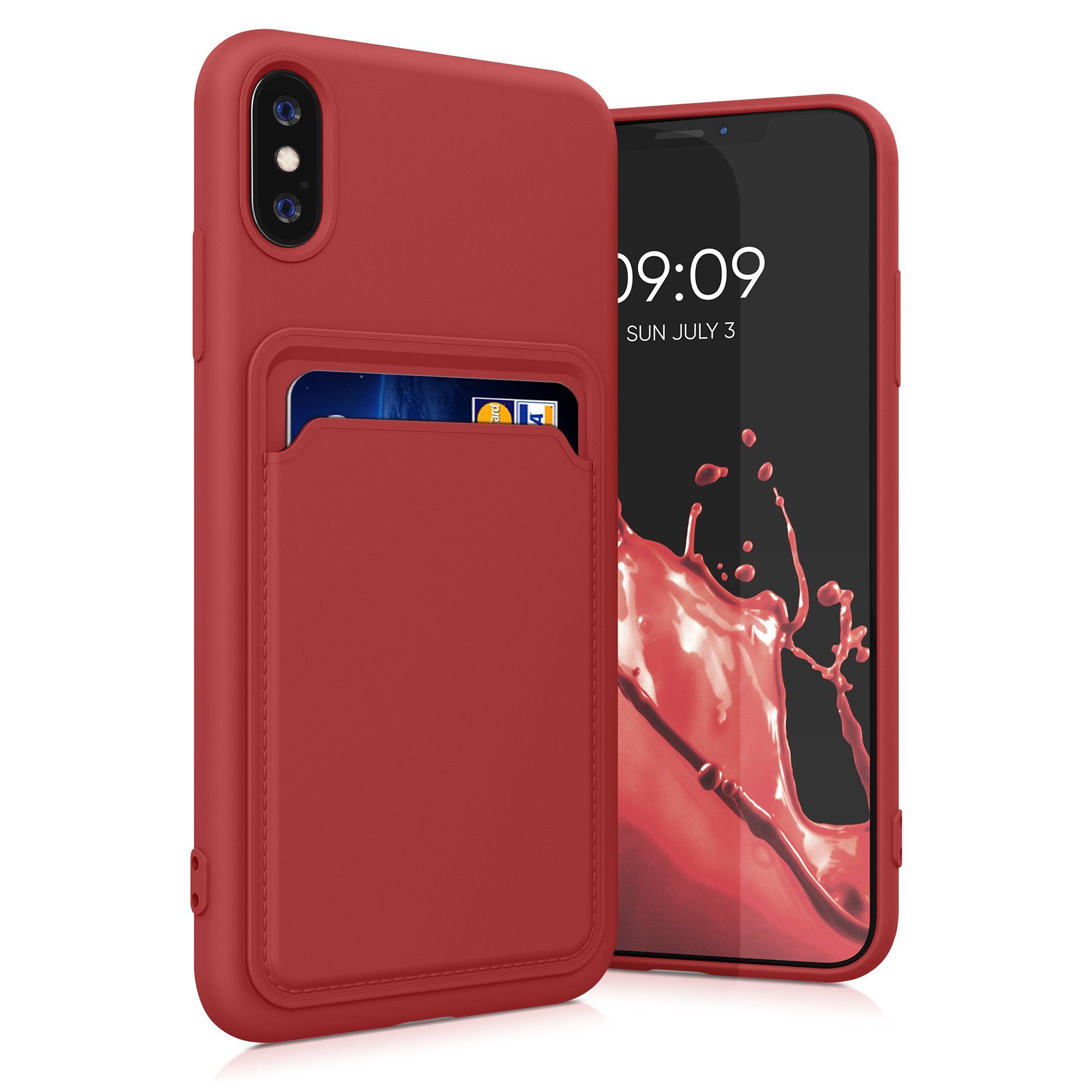 Kwmobile Handyhülle Hülle Für Apple Iphone Xs Handyhülle Mit Fach Für
