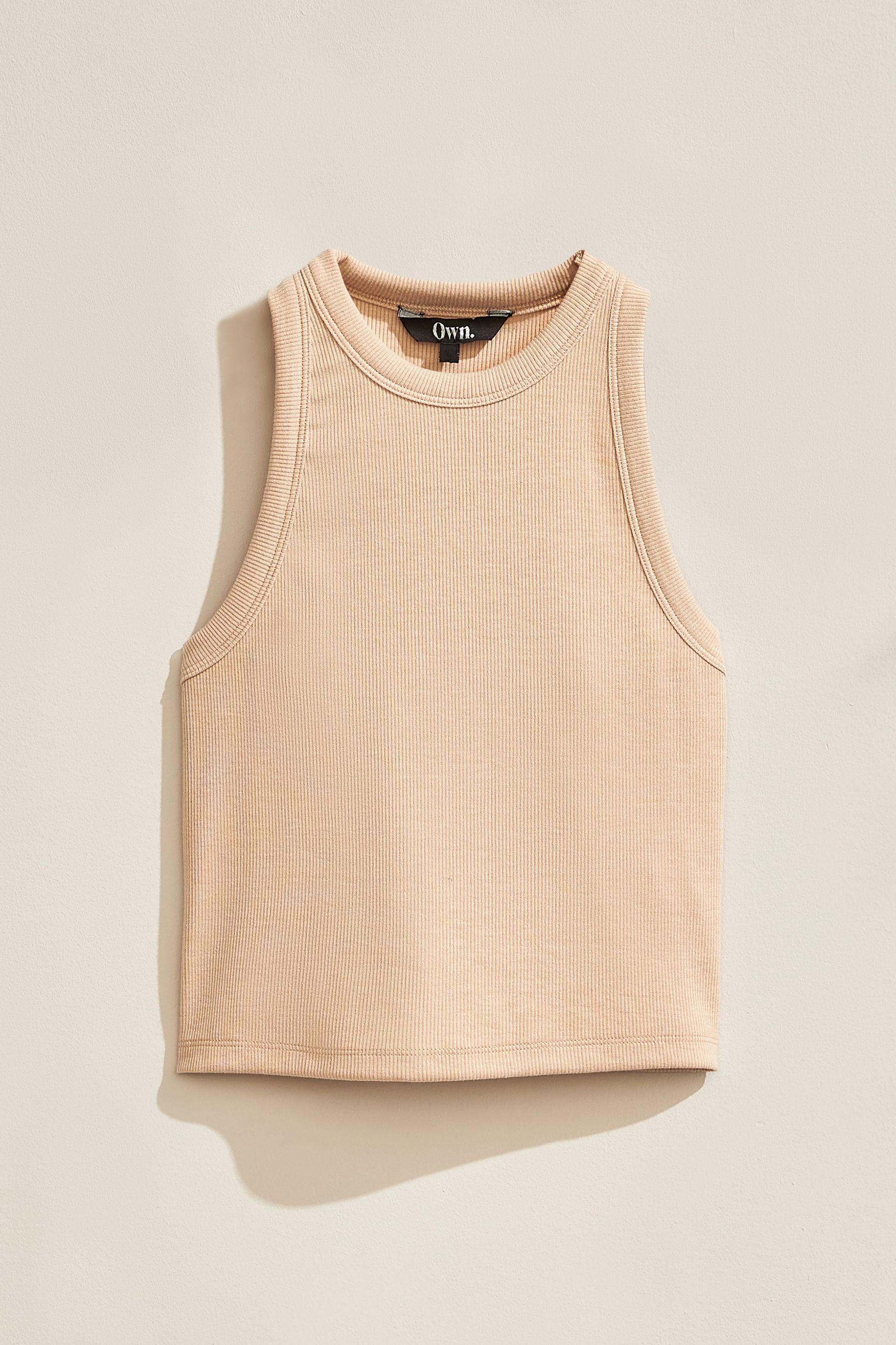 Next Shirttop Verkürztes Geripptes Tanktop Mit Ringerrücken 1 Tlg
