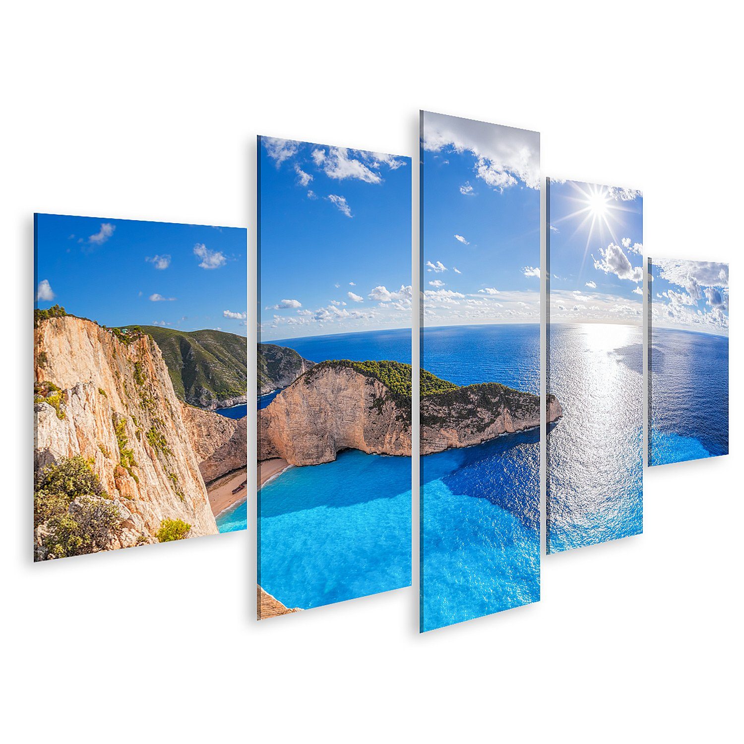 Islandburner Leinwandbild Bild Auf Leinwand Navagio Strand Mit
