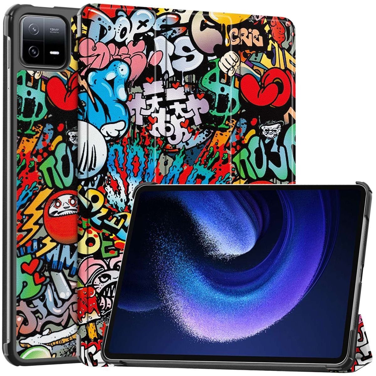 Wigento Tablet Hülle Für Xiaomi Pad 6 6 Pro 11 3folt Wake Up Smart