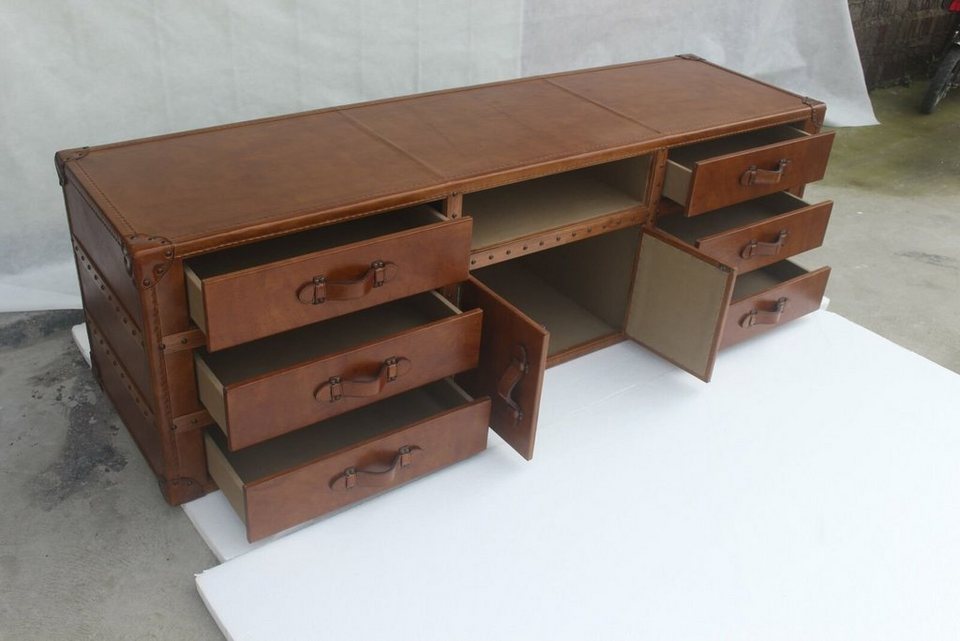 Jvmoebel Sideboard Möbel Sideboard Kommode Rtv Sideboard Schrank Leder Neu