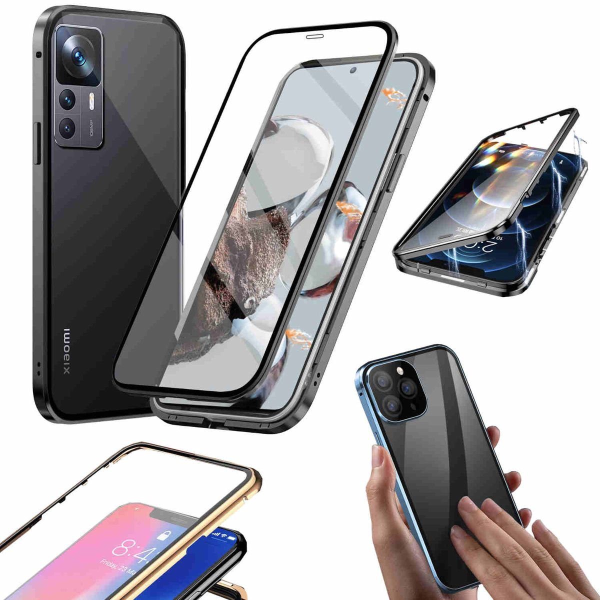Wigento Handyhülle Für Xiaomi 12t 12t Pro Beidseitiger 360 Grad