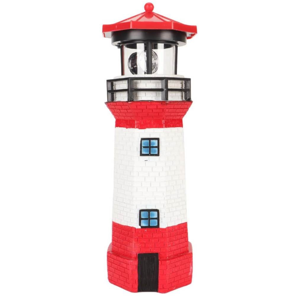 BlingBin LED Solarleuchte Solar Leuchtturm 360 Grad Drehbare LED Solar Leuchtturm Lampe ...
