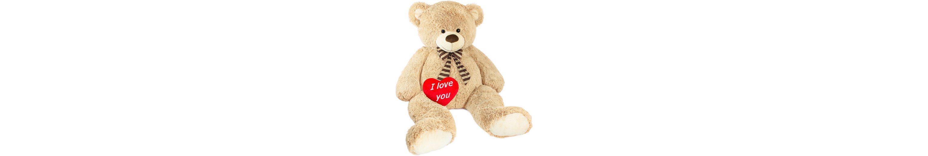 BRUBAKER Kuscheltier »Riesen XXL Teddybär (150 cm) mit I love you Herz ...