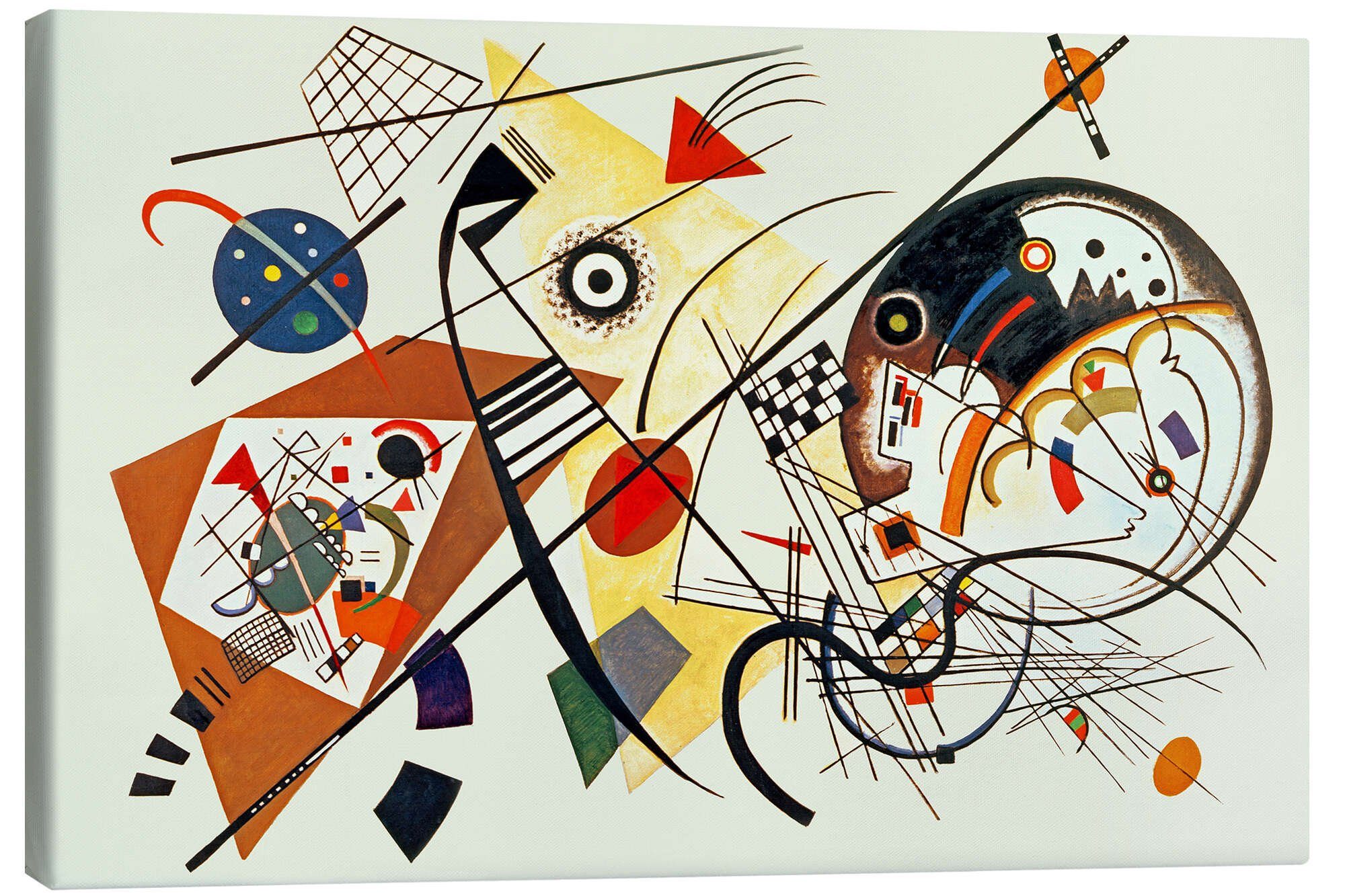 Posterlounge Leinwandbild Wassily Kandinsky Sich Kreuzende Linien