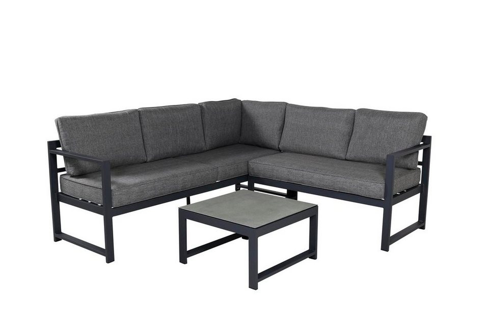 Ebuy24 Gartenlounge Set Salvador Loungeset 2 Teile Grauschwarz