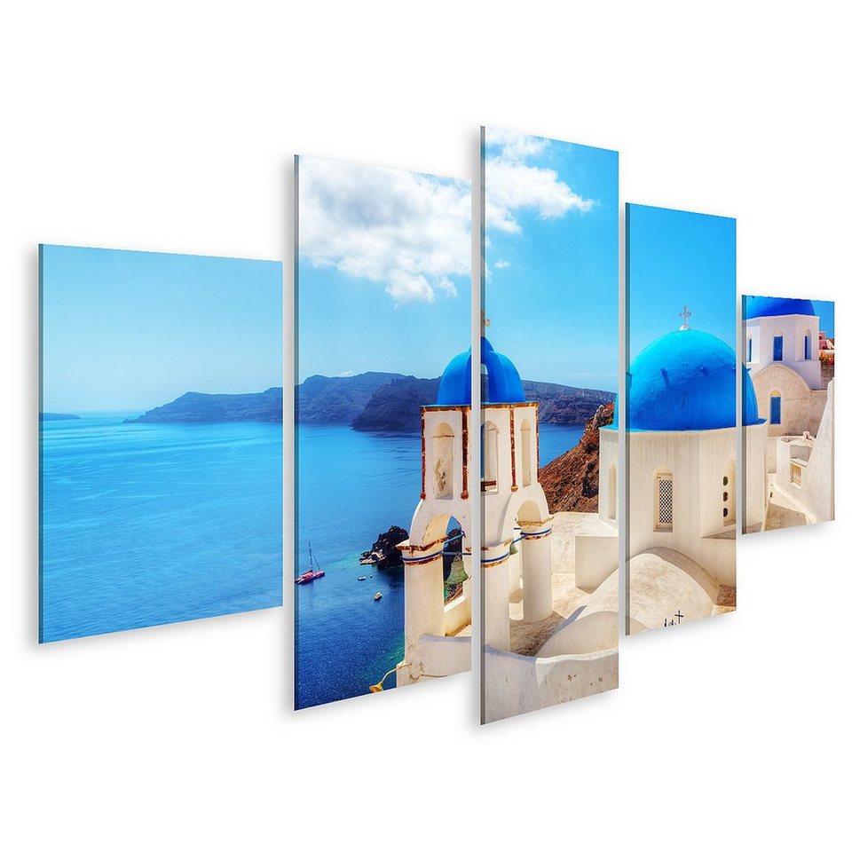 Islandburner Leinwandbild Bild Auf Leinwand Oia Stadt Insel Santorini